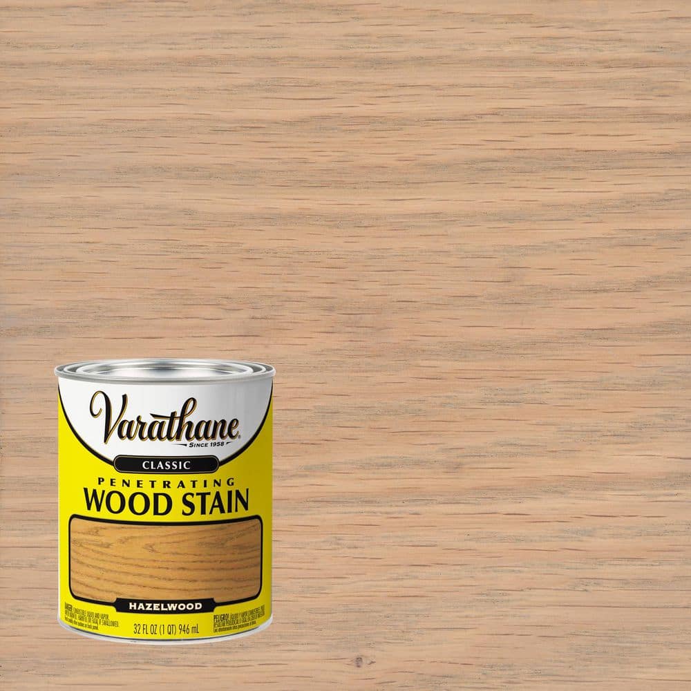 Varathane 1 qt. Hazelwood Classic Interior Wood Stain 355402 - The Home ...