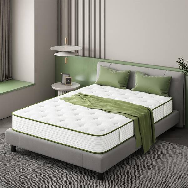 Crystli Queen Medium Gel Memory Foam Hybrid 10 in. Bed-in-a-Box Mattress TR-CY10QUNYG-US - The ...
