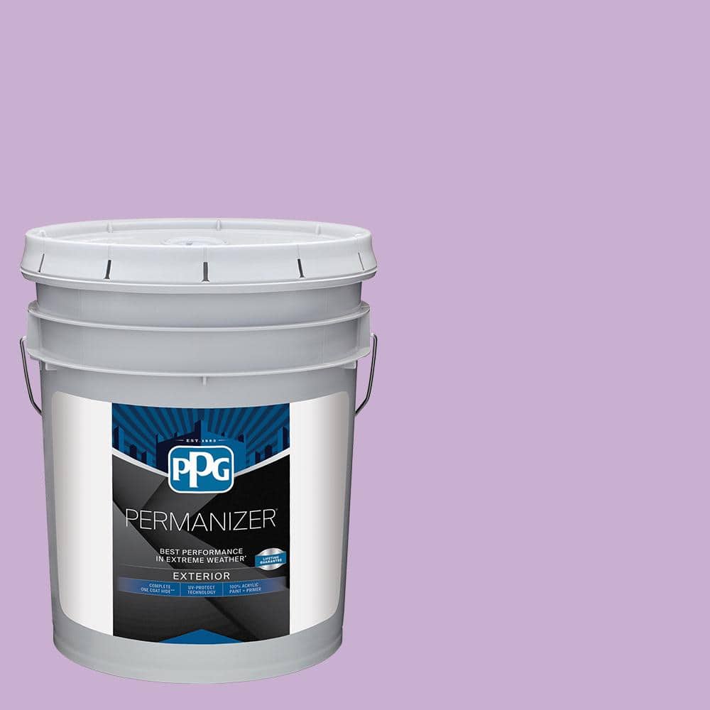 PERMANIZER 5 gal. PPG1249-4 Windsor Purple Flat Exterior Paint PPG1249 ...