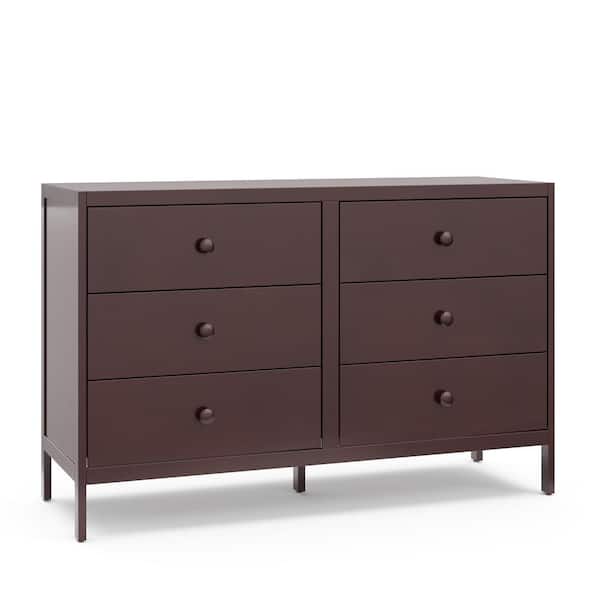 Graco Universal Espresso 6-Drawer 51.38 in. Wide Dresser 03716-309 ...