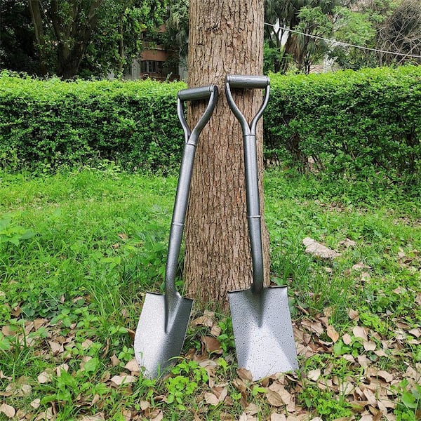 Dyiom 29.6 in. Alloy Steel Spade Shovel with Short Handle B07Q4JPLNS The Home Depot
