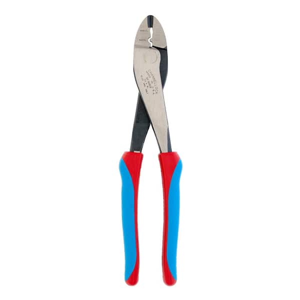 Channellock 9.5 in. Crimping Plier, Cutter, Code Blue 909CB - The Home ...
