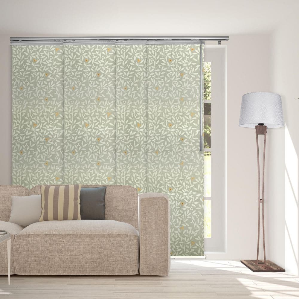 EMOH Petunia 48 in. - 88 in. W x 94 in. L Adjustable 4- Panel White ...