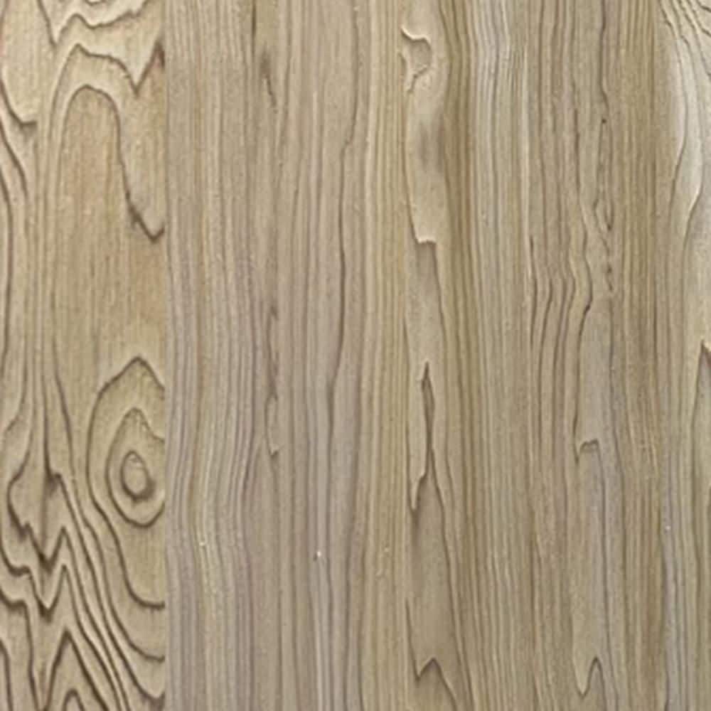 CALHOME 1/4 in. x 24 in. x 2 ft. Square Edge Natural Wood Wire Brushed ...
