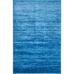 Safavieh Adirondack Light Blue/Dark Blue 4 ft. x 6 ft. Solid Area Rug ...
