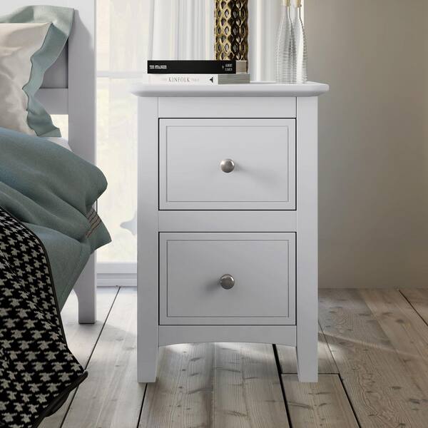 Plain white nightstand store
