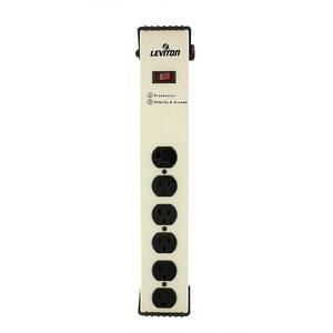 Leviton 15 Amp Heavy Duty Surge Protected 6-Outlet Power Strip, 1330 ...