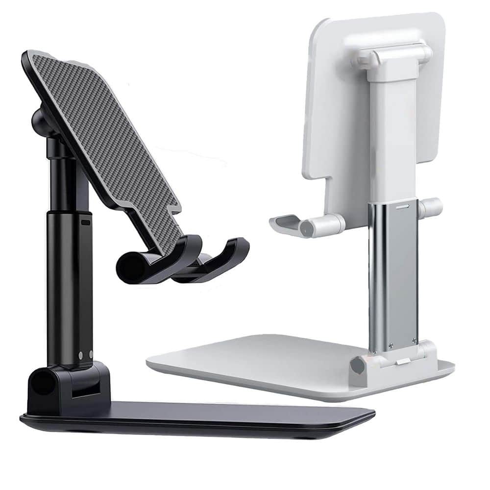 OBJLGEV 2-Piece Adjustable Angle Height Foldable Portable Cell Phone ...