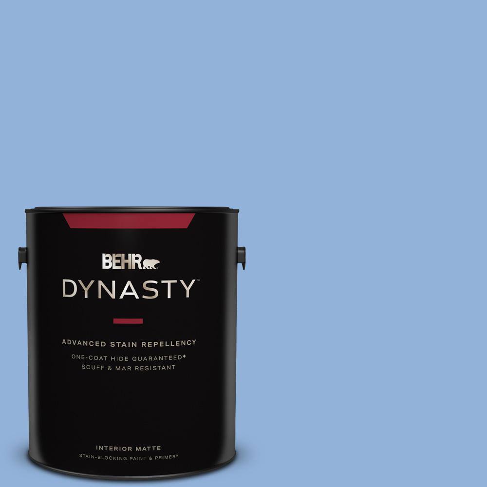 BEHR DYNASTY 1 gal. #580B-5 Cornflower Blue Matte Interior Stain ...