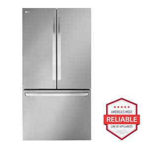 LG 32 cu. ft. Smart Standard-Depth MAX French Door Refrigerator with ...