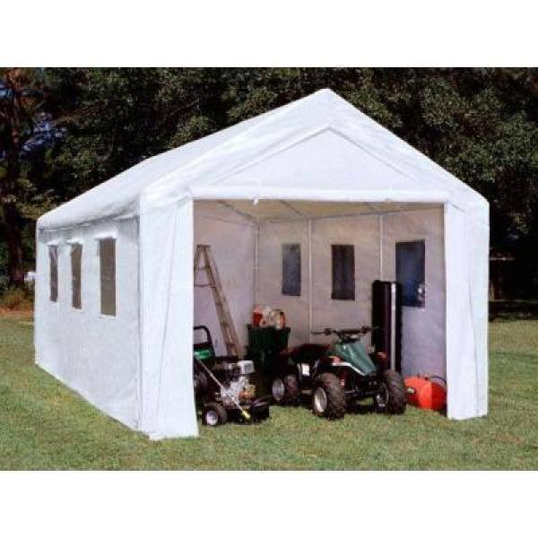 Buy Hercules 10 ft. W x 20 ft. D Steel Snow Load Canopy Online at ...