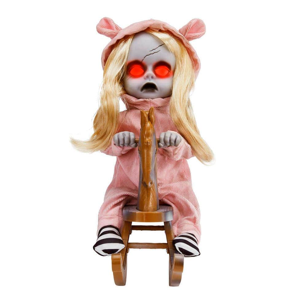 Reviews for Home Accents Holiday Animated LED Doll On Rocking Horse ...