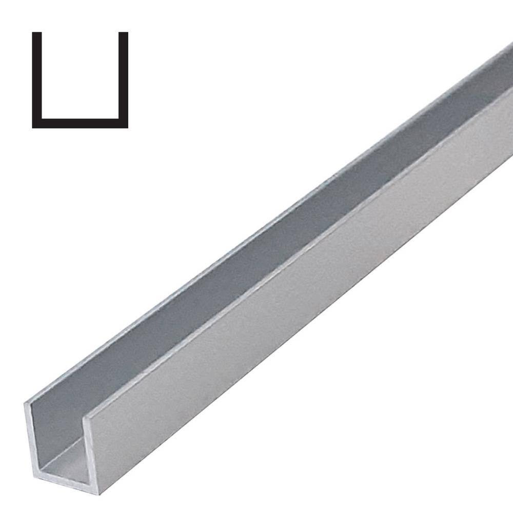 Alexandria Moulding AT 003 1/2 in. D x 1/2 in. W x 96 in. L Metal Mira ...