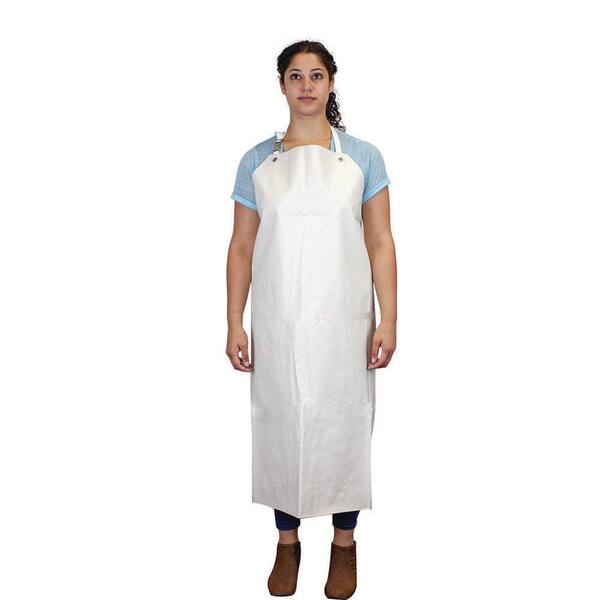 Reviews for BISON LIFE White Heavy Duty Nitrile Industrial Bib Apron ...