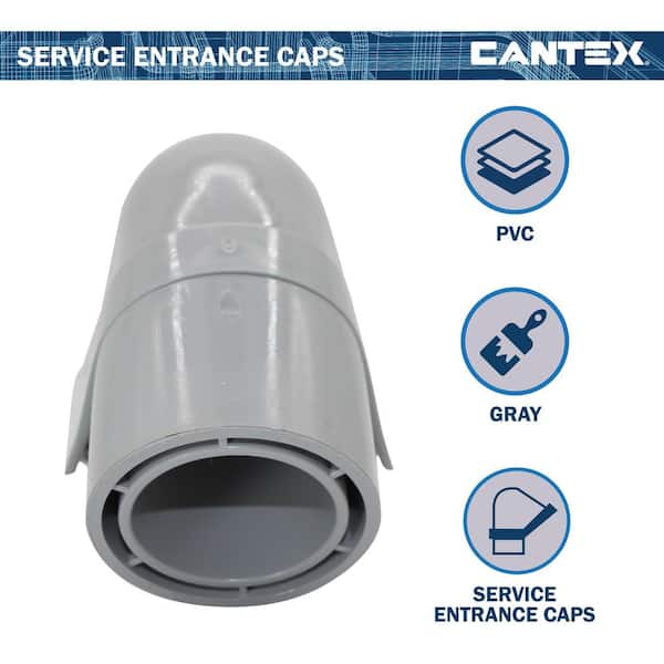 Cantex 2 in. Service Entrance Cap R5133743 - The Home Depot