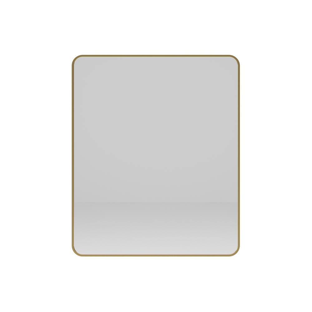 Reece 30 in. W x 36 in. H Rectangle Framed Anodized Aluminum Wall-Mount ...
