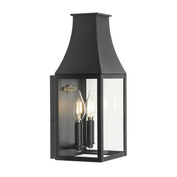 Progress Lighting Radcliffe Collection 2-Light Incandescent Small Black ...
