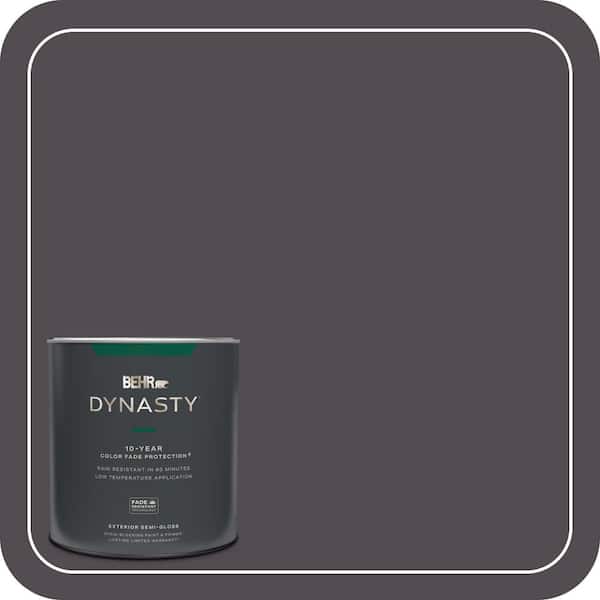 BEHR DYNASTY 1 qt. #N570-7 Black Elegance Semi-Gloss Exterior Stain ...