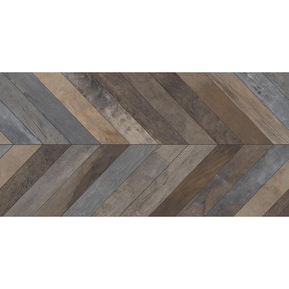 EMSER TILE Velocity Pulse Matte 17.4 in. x 35.04 in. Porcelain Floor ...