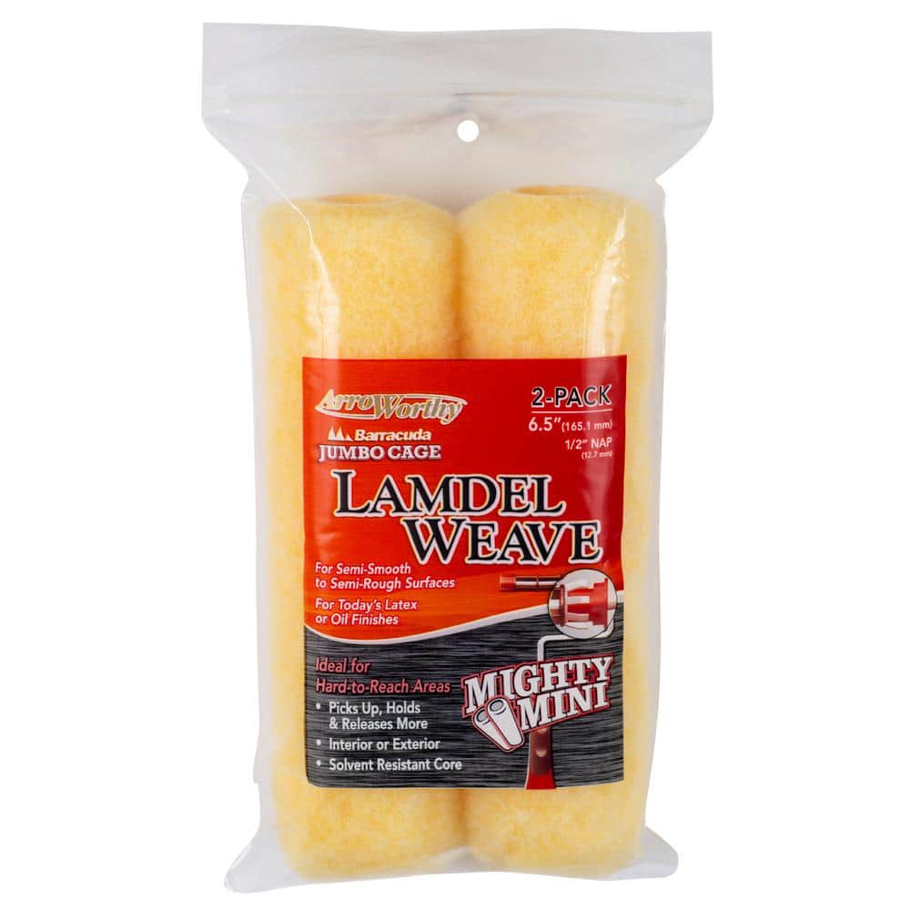 ArroWorthy 6.5 in. x 1/2 in. Jumbo Lambdel Weave Polyester Mini Roller ...