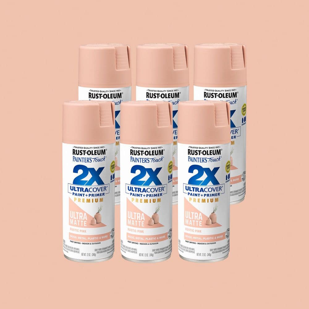 Rust-Oleum Painter's Touch 2X 12 oz. Matte Rustic Pink Ultra Cover ...