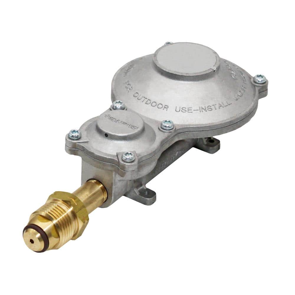 Flame King 300,000 BTU Horizontal Mounted 2-Stage LP Regulator with POL ...