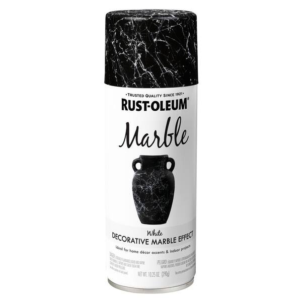 Rust-Oleum Specialty 10.25 oz. Black Marble Spray Paint (Case of 6 ...