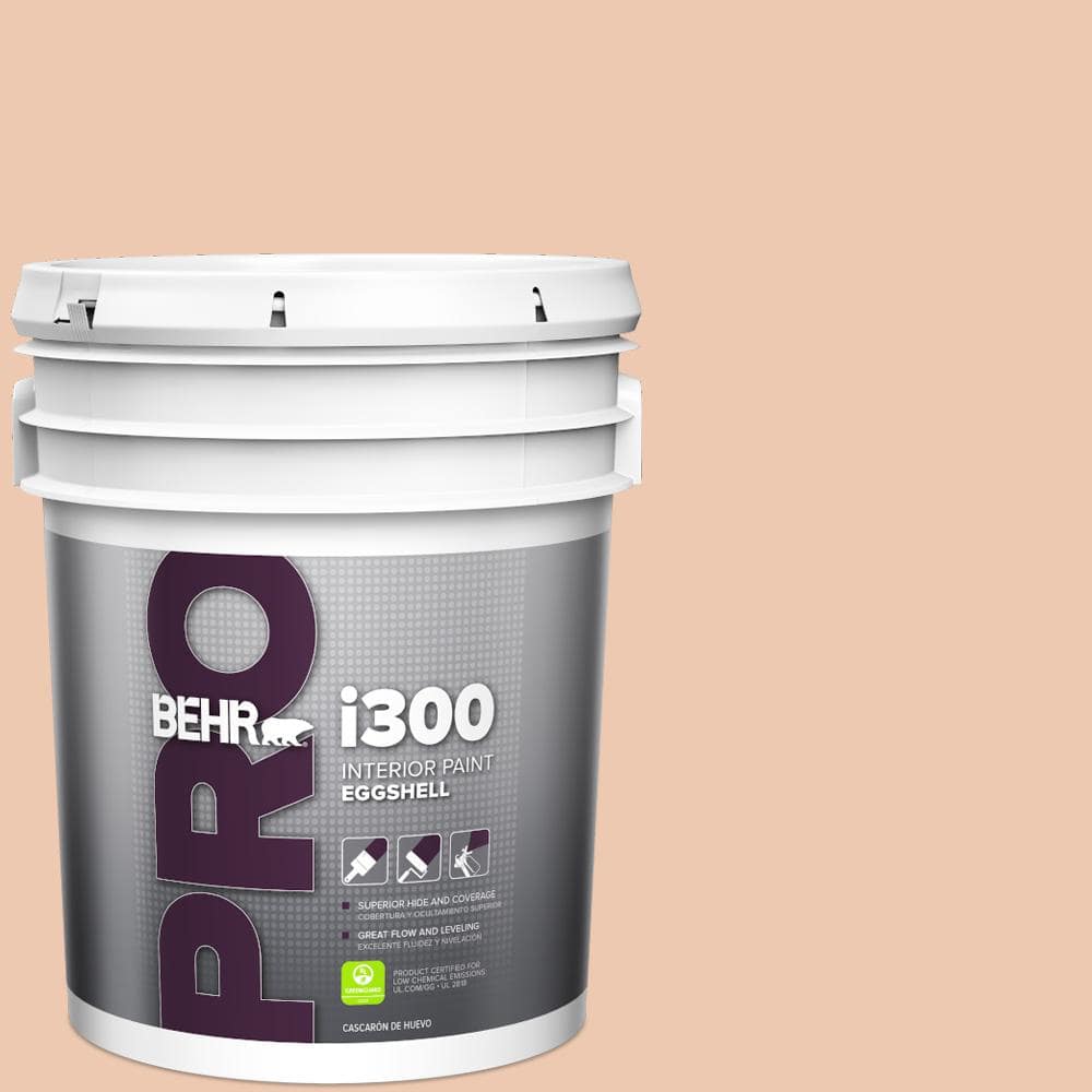 BEHR PRO 5 gal. #MQ3-39 Sweet Pastel Eggshell Interior Paint PR33005 ...