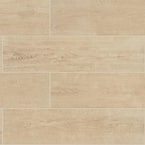 Marazzi Stonehollow Smoky Taupe 12 in. x 24 in. Glazed Porcelain Floor ...