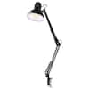 Globe Electric 32 in. Multi-Joint Metal Clamp Black Desk Lamp 56963 ...