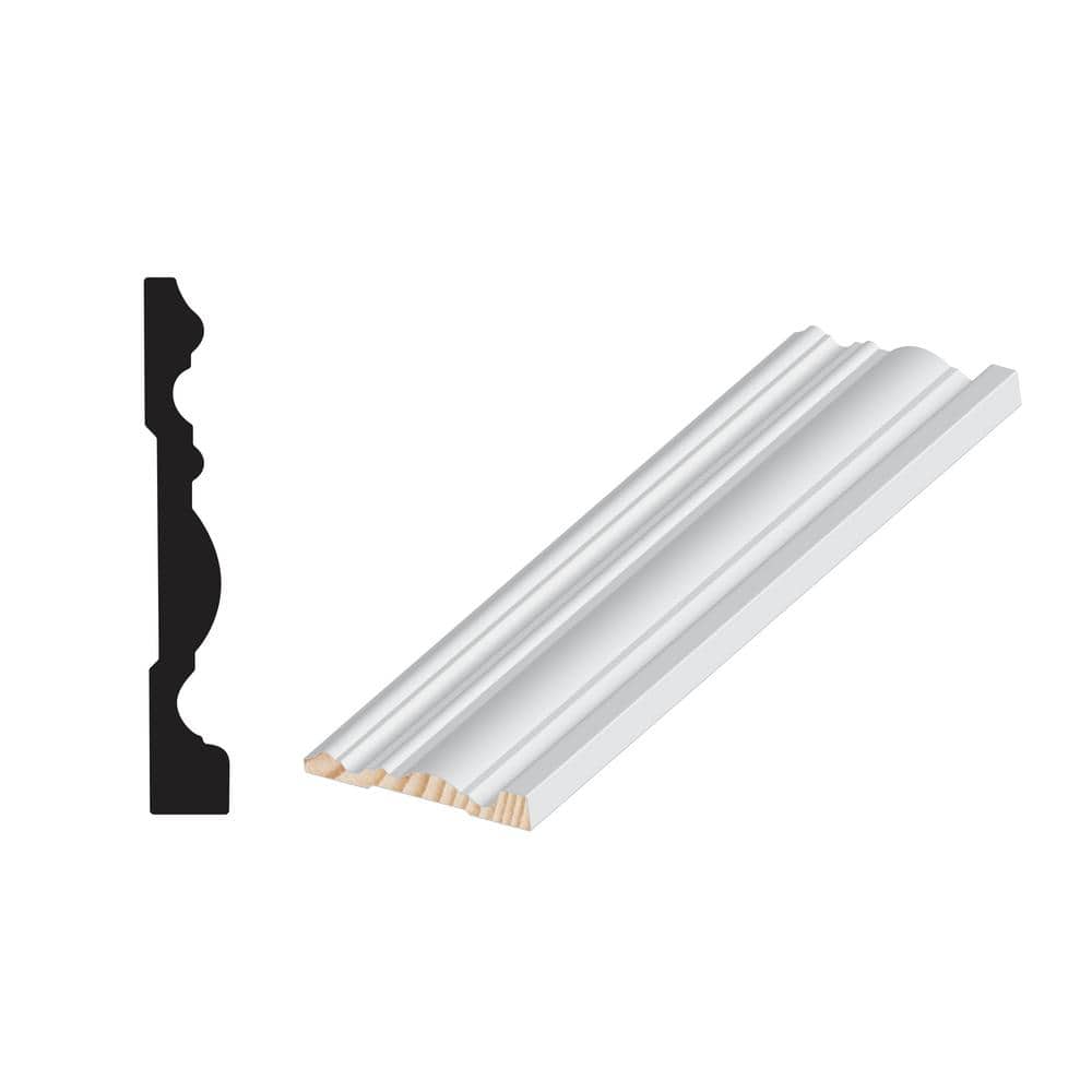 Woodgrain Millwork C522 9/16 in. x 3-1/2 in. x 204 in. Primed Wood ...