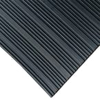 Rubber-Cal Corrugated Fine Rib 1/8 in. x 4 ft. x 15 ft. Rubber Runner ...