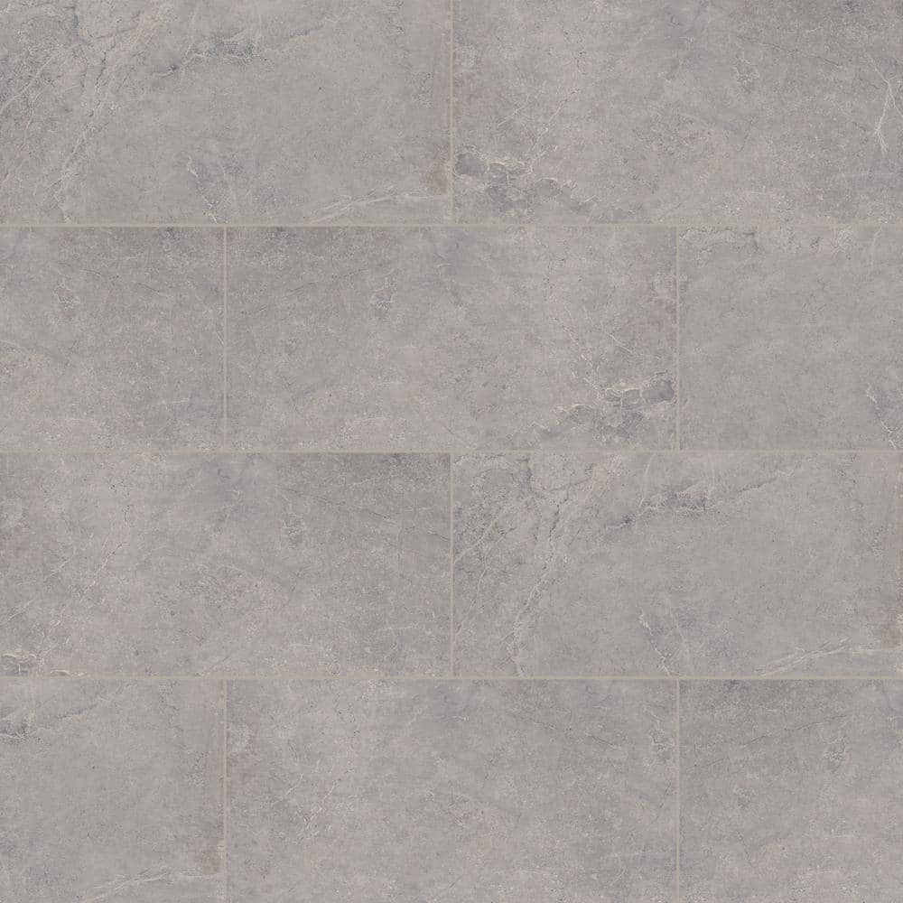 MSI 0.78 in. x 13 in. x 24 in. Soreno Grigio Matte Porcelain Stone Look ...