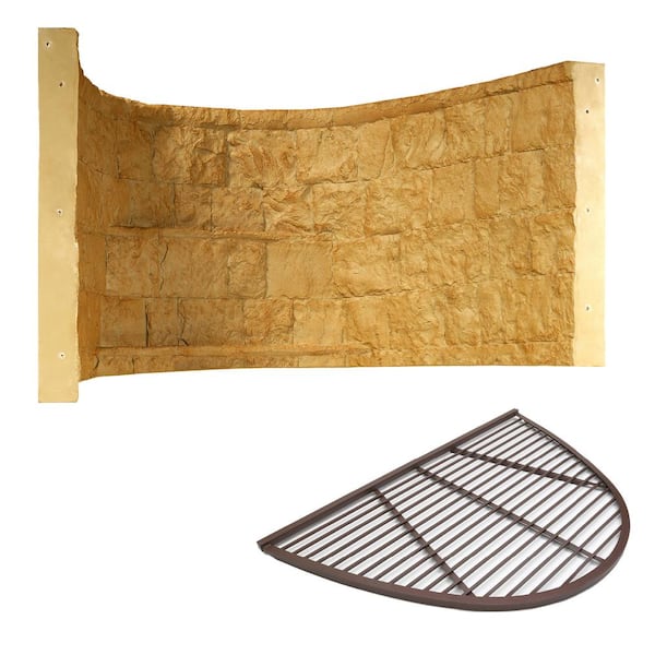 SHAPE PRODUCTS Rockwell 66 in. x 44 in. x 36 in. Tan Composite Window ...