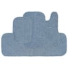Garland Rug Basin Blue Jazz Shaggy Nylon 5- Piece Bath Rug Set ...