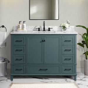 Home Decorators Collection Merryfield 43 in. Single Sink Antigua Green ...