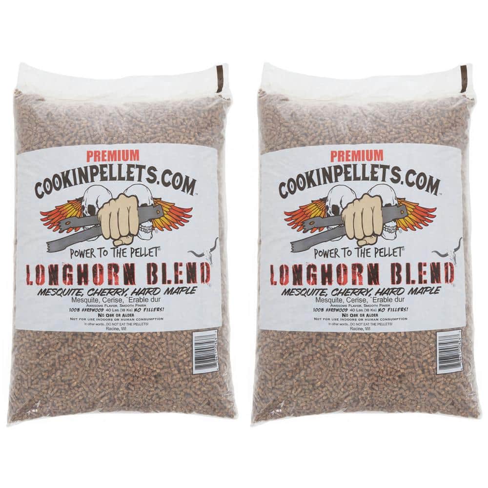 Premium 40 lb. Apple Mash Hard Maple Smoker Wood Pellets (2 Pack) 2 x ...