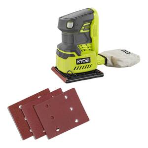 RYOBI 18-Piece 1/4 Sheet Sand Paper Assortment Set - 80, 120, and 220 ...