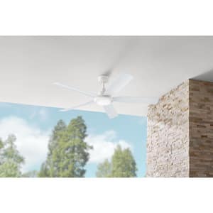 Hampton Bay Amaia 56 in. Indoor/Outdoor Coastal Grade DC Motor Matte ...