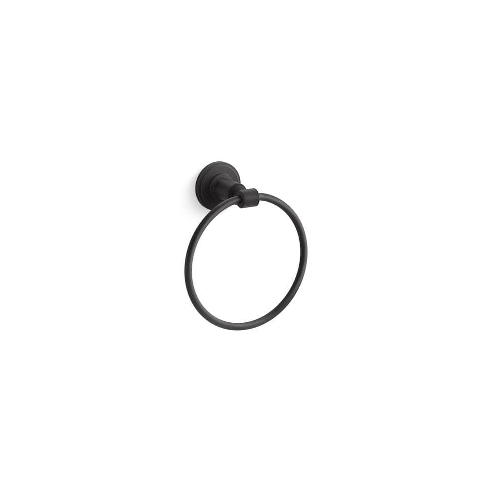 KOHLER Torrington Wall Mounted Towel Ring in Matte Black R34770-BL ...