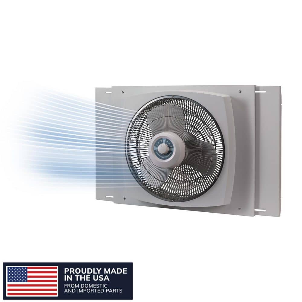 Lasko 16 in. Window Fan with EZ-Dial Ventilation W16900 - The Home Depot
