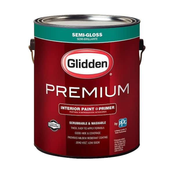 Glidden Premium 1 gal. Base 3 Semi-Gloss Interior Paint GLN6413N-01 ...