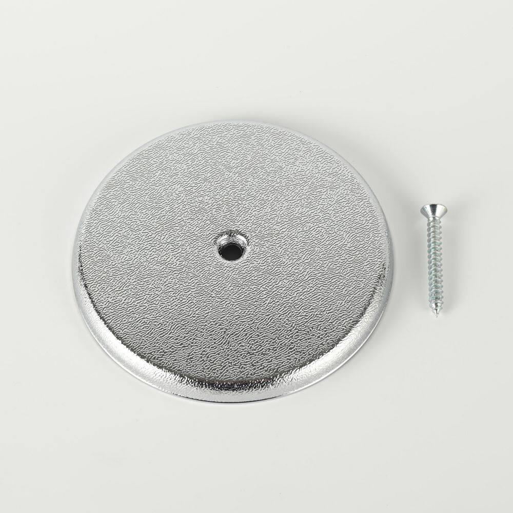 Everbilt 5 in. Plastic Flat Cleanout Cover Plate in Chrome HTD1505CH ...