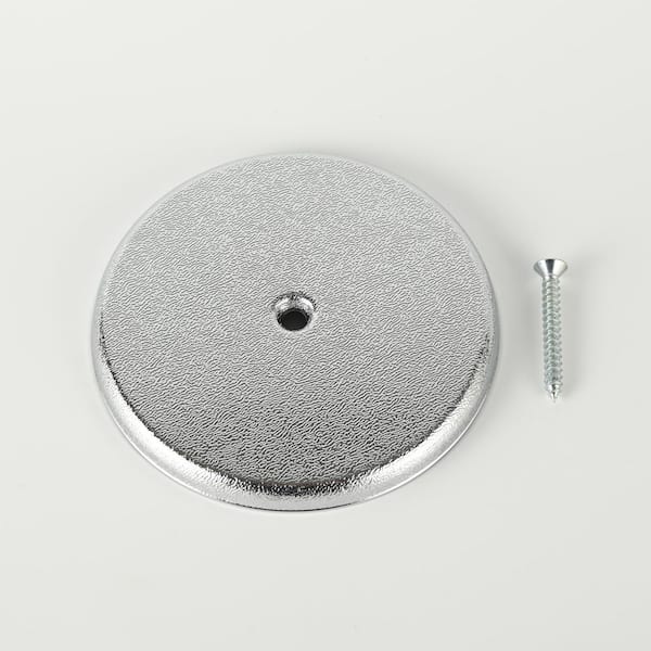 Everbilt 5 in. Plastic Flat Cleanout Cover Plate in Chrome HTD1505CH ...