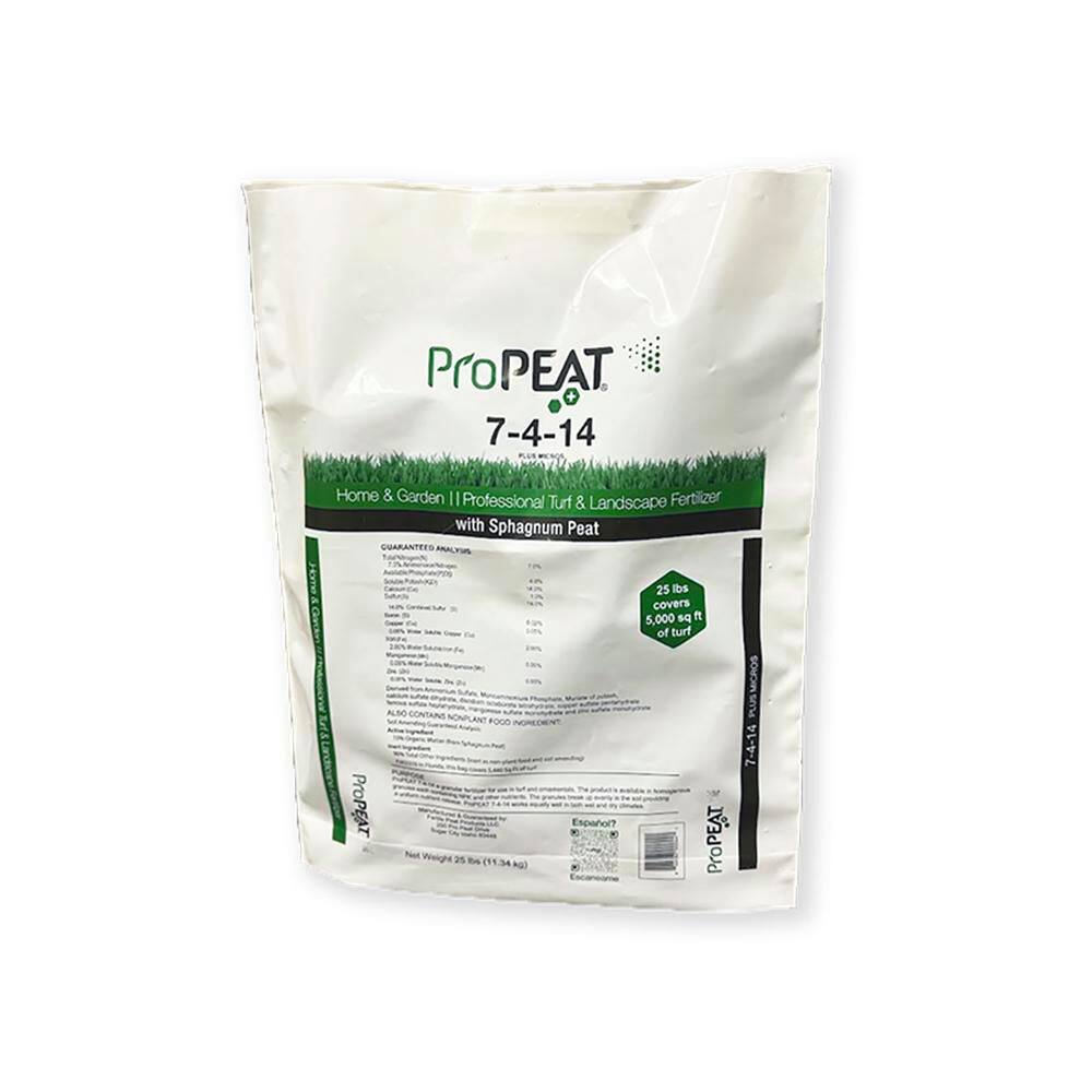 PROPEAT 25 lbs. 5,445 sq. ft. Lawn Fertilizer (7-4-14) .N/A - The Home ...