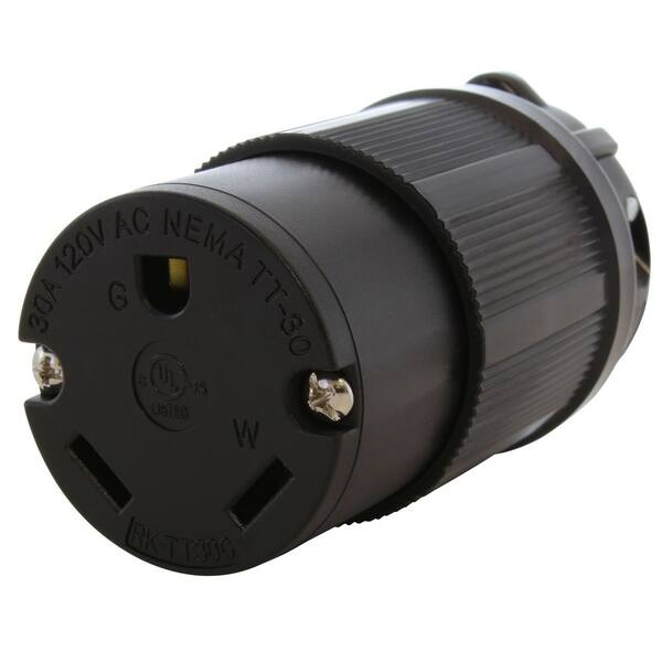 AC WORKS 30 Amp RV Travel Trailer NEMA TT-30R Straight-Style ...