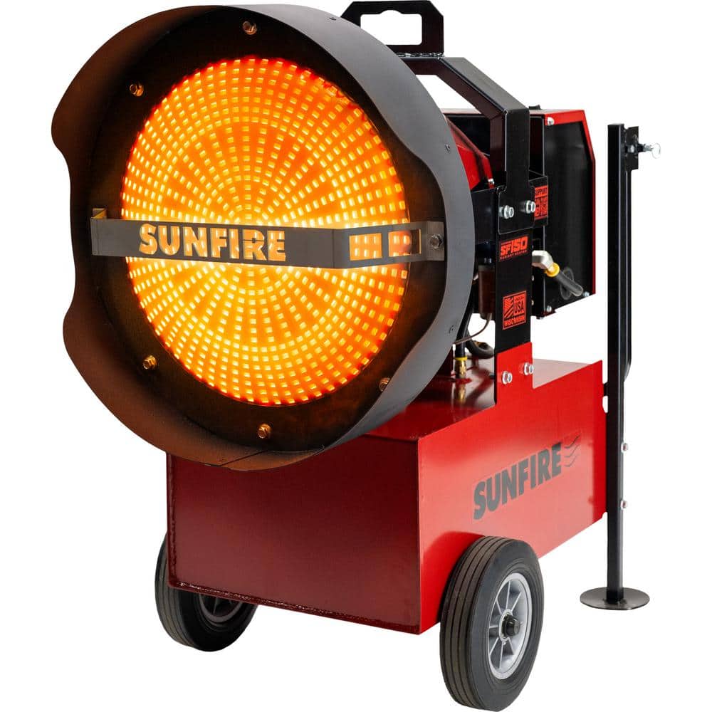 SUNFIRE SF150 150,000 BTU Diesel Radiant Space Heater with Quiet, Safe ...