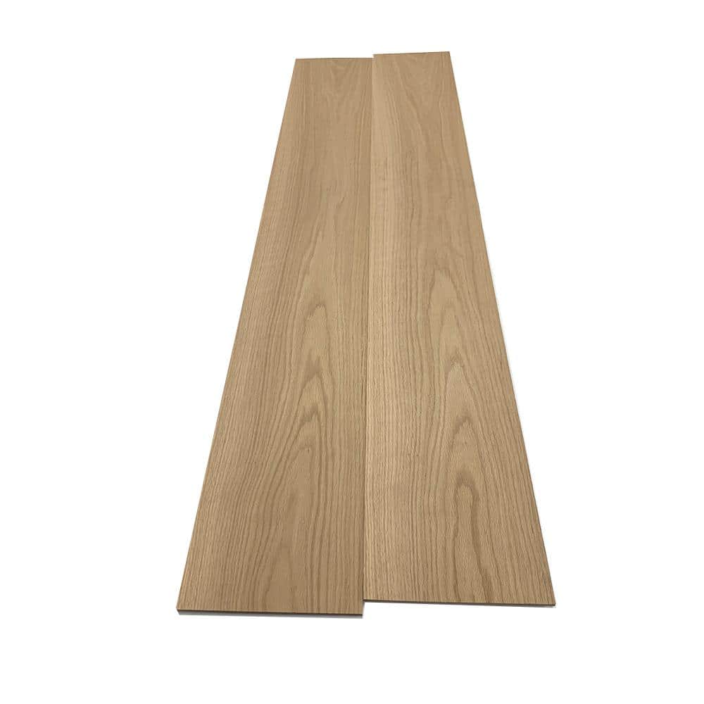Swaner Hardwood 0.31 in. x 7.5 in. x 48 in. Unfinished Red Oak Riser (2 ...