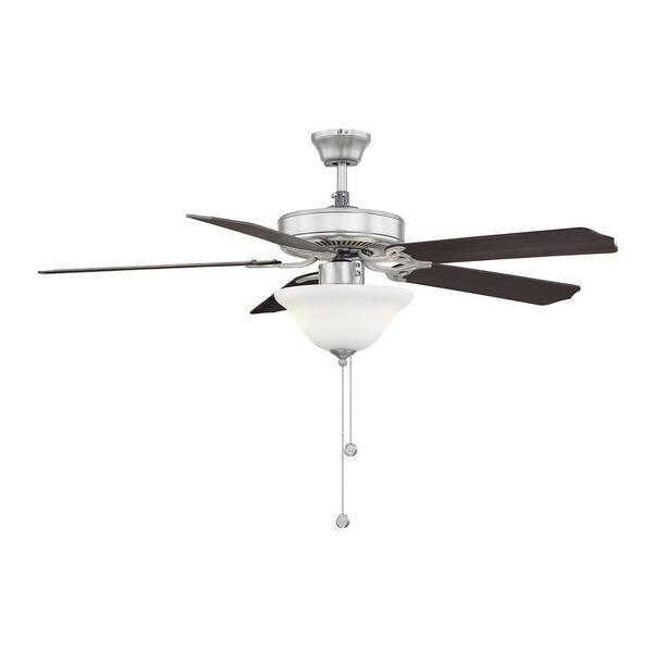 Savoy House Meridian 52 in. Indoor Brushed Nickel Ceiling Fan with ... Savoy House Meridian 52 in. Indoor Brushed Nickel Ceiling Fan with ...