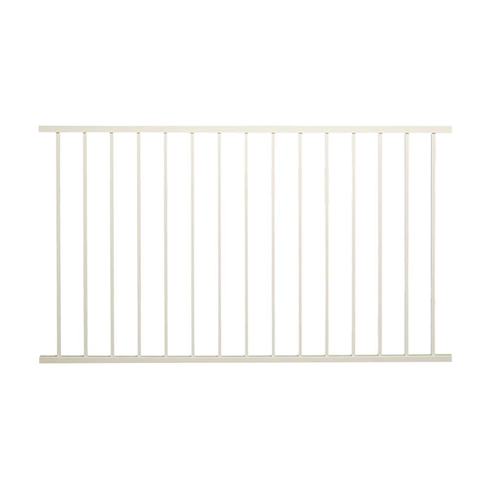 FORTRESS Al13 Home Traditional Railing 40 in. H x 6 ft. W Matte White ...